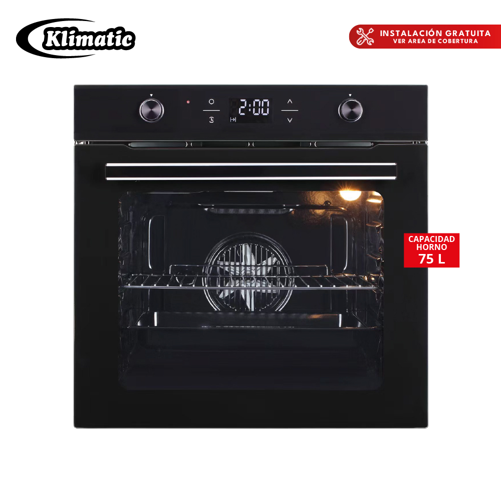 Horno Empotrable Eléctrico ESSEN PLUS 75 litros - Klimatic